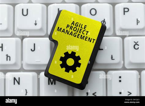 Sign Displaying Agile Project Management Business Idea Management Methodology From Traditional