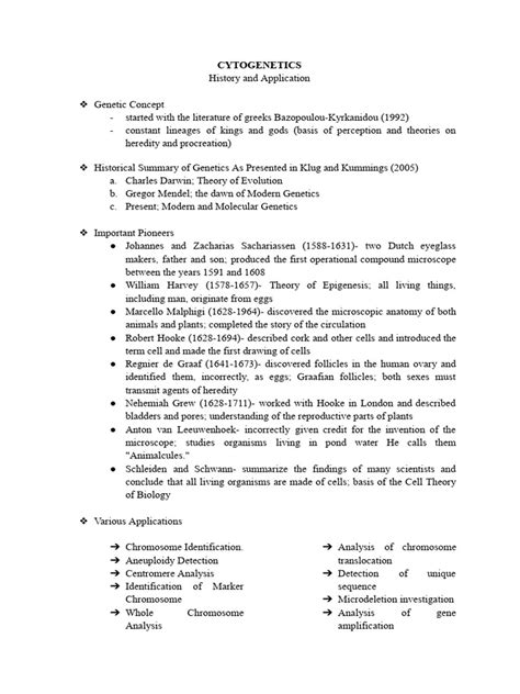Cytogenetics Pdf Cell Membrane Genetic Engineering