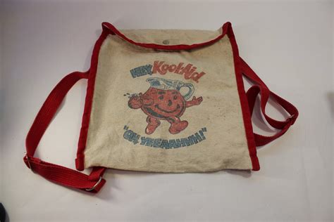 Vintage 1970s Kool Aid Canvas Backpack Advertising Collectible Etsy
