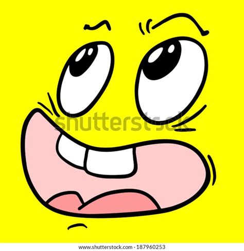 Funny Face Expression Stock Vector Royalty Free 187960253 Shutterstock