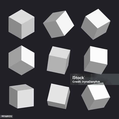 3d 큐브 벡터 사각 기하학적 모양 아이소메트릭 블록 그림 상자 0명에 대한 스톡 벡터 아트 및 기타 이미지 0명 가리기 개념 Istock