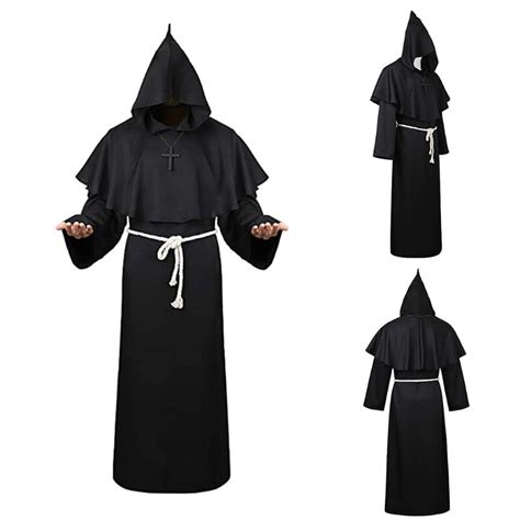 Adult Unisex Vampire Costume Set Reversible Hooded Grandado