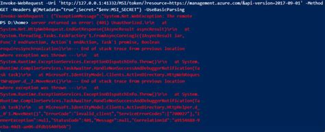 How To Code Azure Managed Identity Obtaining Token Gives Error ‘invalidclient