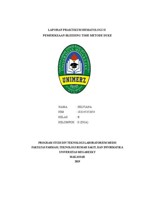 Bleeding Time Metode Duke Pdf