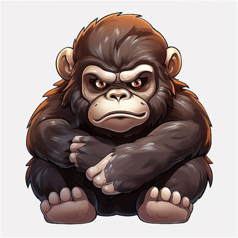 Premium Ai Image Cute Gorilla
