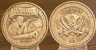 Disney Pirates Of The Caribbean Pirate Coin Doubloon 24468956