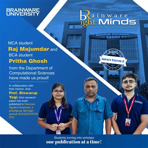 Brainware Our Heartiest Congratulations To Raj Majumdar Mca And
