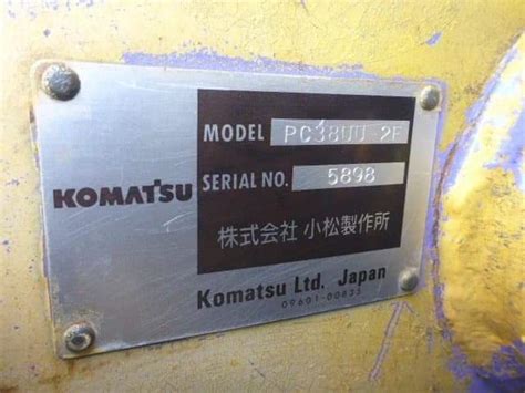 Komatsu Pc38uu 2e 5898