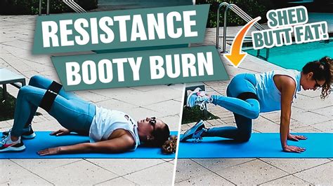 Intense 5 Minute Booty Burn At Home Resistance Band Workout Youtube