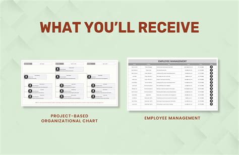 Project Based Organizational Chart Template In Excel Google Sheets