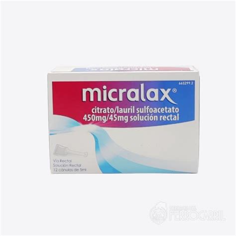 Venta De Micralax 5 Ml Cánulas En Farmacia Online