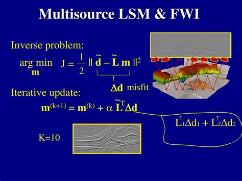 Ppt Multisource Full Waveform Inversion Of Marine Streamer Data With Frequency Selection