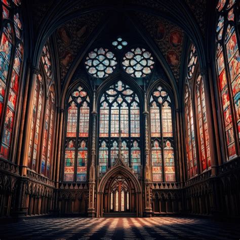 Premium Ai Image Gothic Cathedral Facade