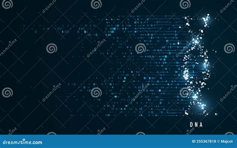 Big Genomic Data Visualization Stock Vector Illustration Of Code