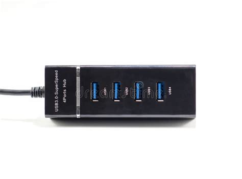 USB Hub Isolated Stock Photo Image Of Electric Hardware