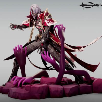 Rerir Genshin Impact 3d Model By Gray World Corporation