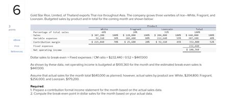 Solved Prepare A Contribution Format Income Statement For
