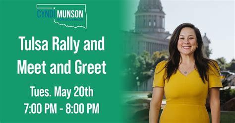 Tulsa Rally And Meet And Greet · Cyndi Munson For Oklahoma