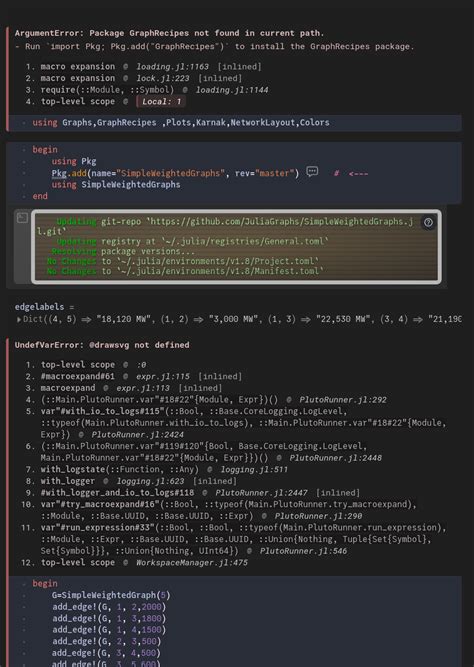 Graph Jl Error In A Star Function Graphs Julia Programming Language