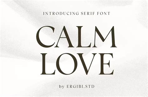 Calm Love Font Creative Fonts