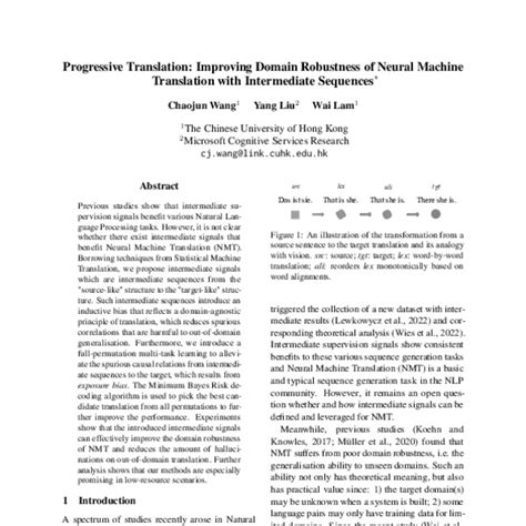 Progressive Translation Improving Domain Robustness Of Neural Machine