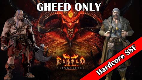 D2r Gheed Only Hc Ssf Barb Part 1 Youtube