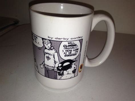 Get Fuzzy Darby Conley Coffee Tea Mug Cup Comic Strip Rare Cartoon
