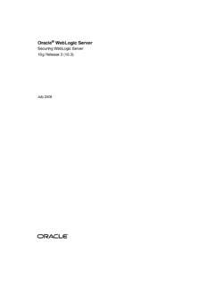 Oracle WebLogic Server Oracle Weblogic Server Pdf PDF PRO