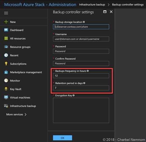 Configure Azure Stack Automatic Infrastructure Backup With Powershell