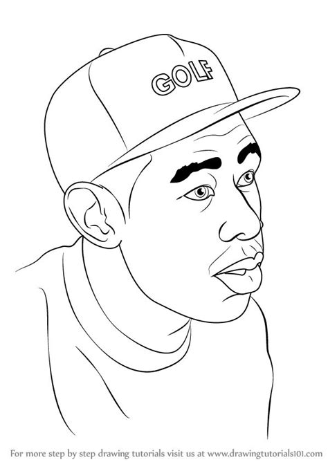 Learn How To Draw Tyler The Creator Celebrities Step By Step