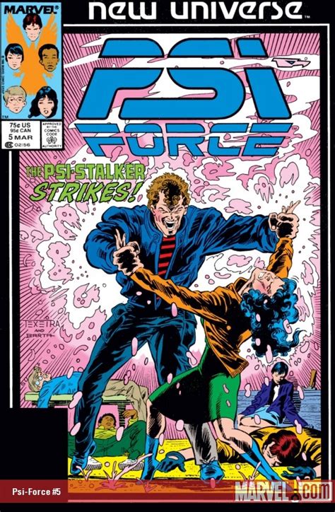 Psi Force 1986 5 Comic Issues Marvel