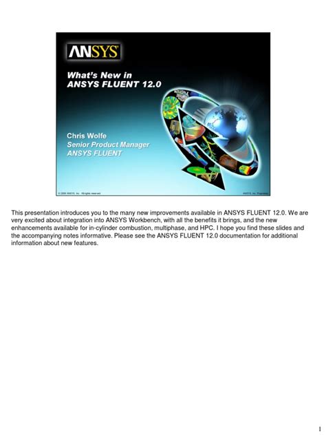 Pdf Ansys Fluent120 Whats New Dokumentips