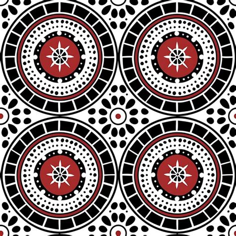 Premium Photo Aboriginal Dot Painting Patterns With Circular Shapes