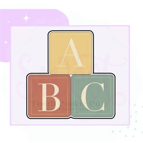 Abc Cookie Cutter Etsy