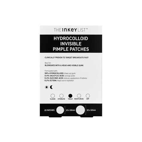 Hydrocolloid Spot And Pimple Patch The Inkey List