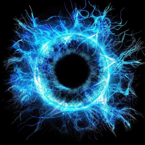 Premium Photo Electrify Your Vision Futuristic Blue Eye Illustration