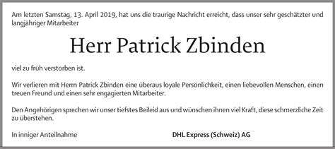 Patrick Zbinden Hommages