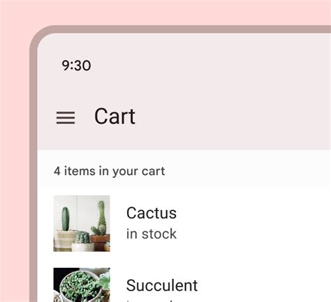 Lists Material Design