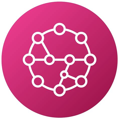 Un Círculo Rosa Con Un Círculo Blanco En él Vector Premium