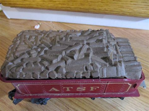 Vintage Lionel O Gauge Atsf Red Tender Wwoodpile~vg Condition Ebay
