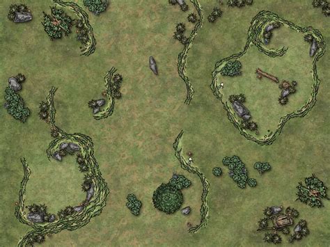 Grassy Hills Battle Map Medium Sized Battle Map Grid Is 30x40 For
