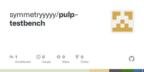 Github Symmetryyyyypulp Testbench