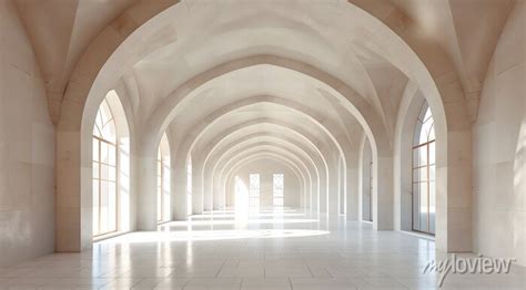 Classical 3d White And Ancient Architecture Famous Historical Wall