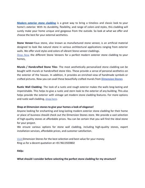 Ppt Exterior Stone Cladding Dimension Stones Powerpoint Presentation Id 12183745