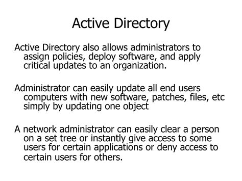 Active Directory Installation Windows 2003 1 Ppt