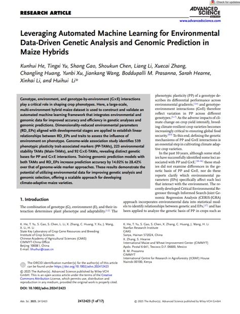 Leveraging Automated Machine Learning For Environmental Data Driven Genetic Analysis And Genomic