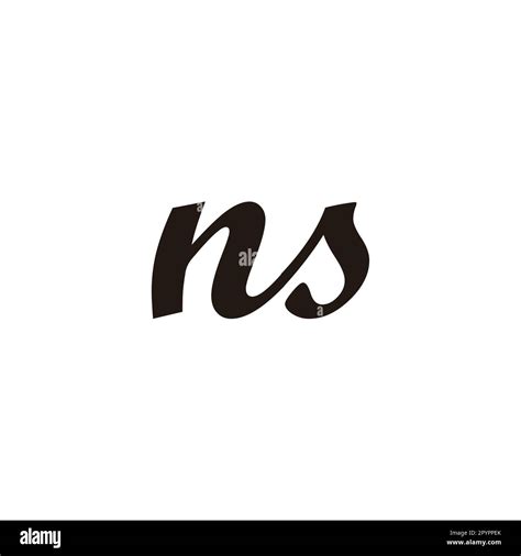 Letter Ns Connect Geometric Symbol Simple Logo Vector Stock Vector