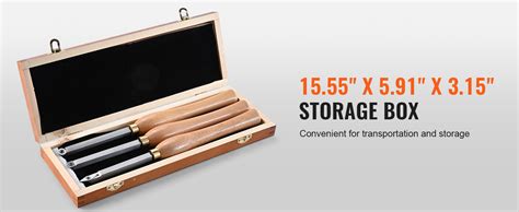 Vevor Wood Lathe Chisel Set 3 Pcs Woodworking Turning Tools Includes