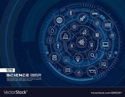Abstract Science Technology Background Digital Vector Image