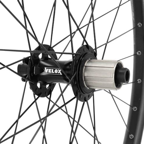 Roue Arrière 6 Trous Moyeu Roulement Axe Traversant Jante 32 Rayons
